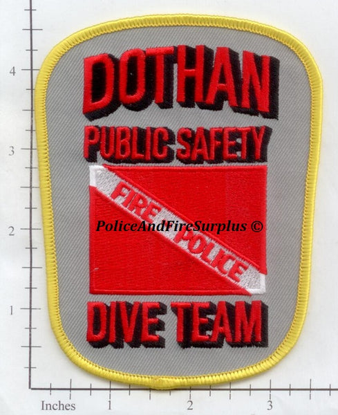 Alabama - Dothan Public Safety Fire Police Dive Team Patch – Police And ...