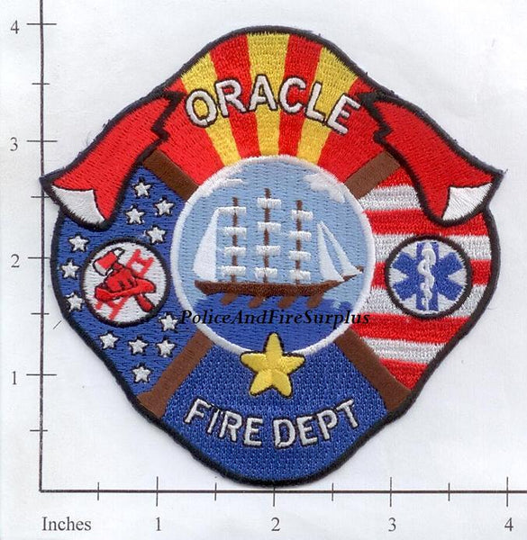 Arizona - Oracle Fire Dept Patch – Police And Fire Surplus