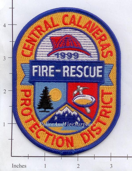 California - Central Calaveras Fire Rescue Fire Dept Patch – Police And ...