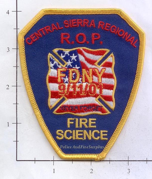 California - Central Sierra Regional ROP Fire Science Patch v1 – Police ...