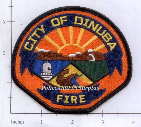 California - Dinuba Fire Dept Patch – Police And Fire Surplus