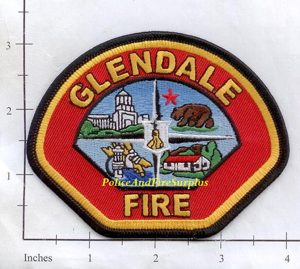 California - Glendale Fire Dept Patch v1 – Police And Fire Surplus