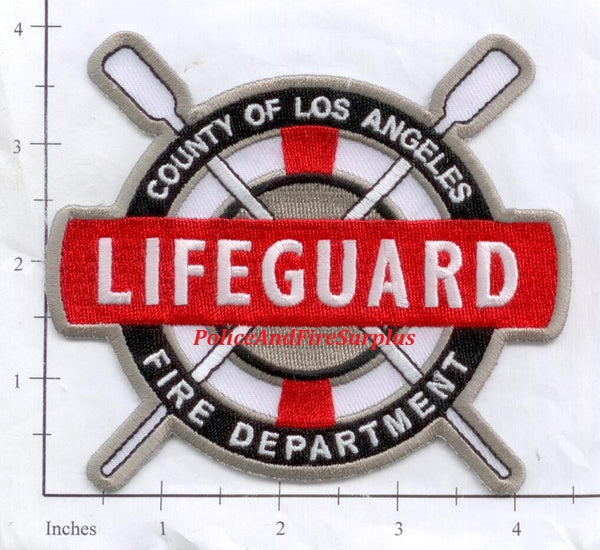 California - Los Angeles County Lifeguard Fire Dept Patch – Police And ...