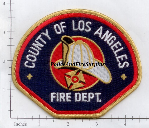 California - Los Angeles County Fire Dept Patch Blue Background ...