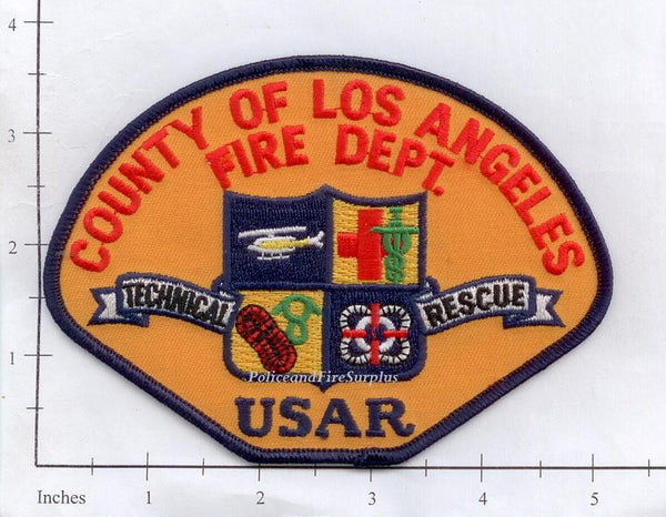 California - Los Angeles County USAR Fire Dept Patch – Police And Fire ...