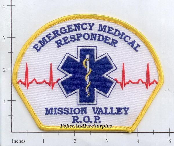 California - Mission Valley ROP Emergency Medical Responder Fire Dept ...