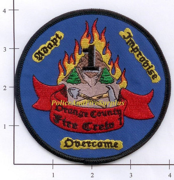 California - Orange County Fire Crew Fire Dept Patch – Police And Fire ...