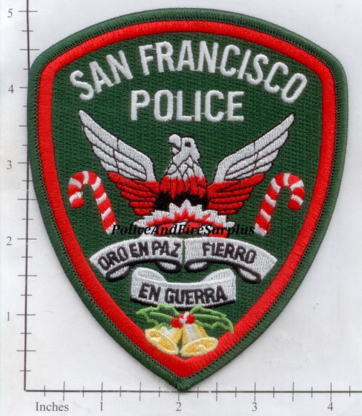 California - San Francisco Police Patch Christmas – Police And Fire Surplus