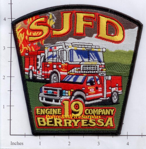 California - San Jose Engine 19 Fire Dept Patch – Police And Fire Surplus