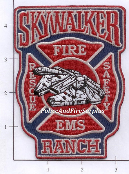 California - Skywalker Ranch Fire Dept Patch v1 – Police And Fire Surplus