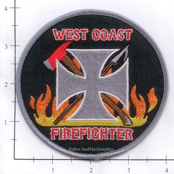 California - West Coast Firefighter Patch – Police And Fire Surplus