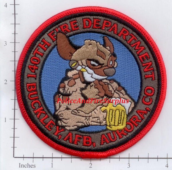 Colorado - Buckley Air Force Base 140th Air Wing Fire Dept Patch ...
