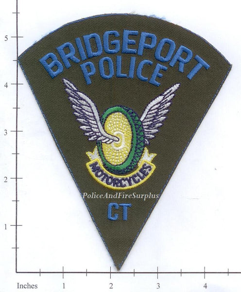 Connecticut - Bridgeport Motorcycle Police Patch – Police And Fire Surplus