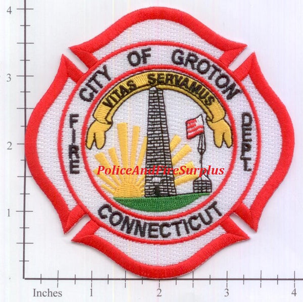Connecticut - Groton Fire Dept Patch – Police And Fire Surplus