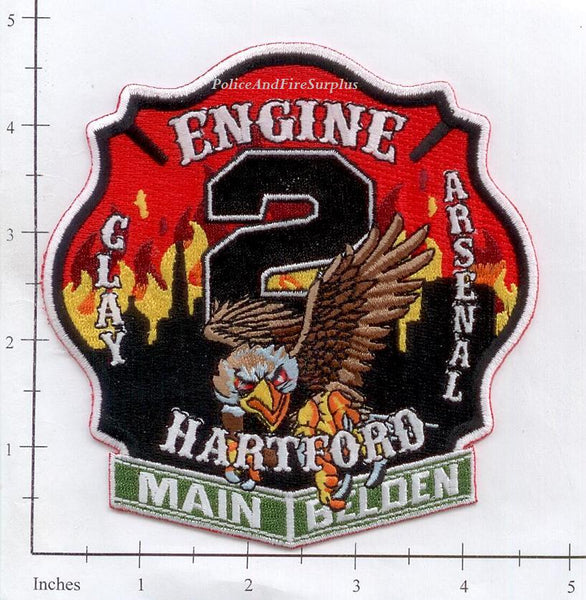 Connecticut - Hartford Engine 2 Fire Dept Patch v1 Clay Arsenal ...