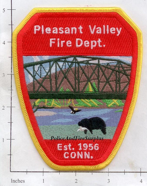 Connecticut - Pleasant Valley Fire Dept Patch – Police And Fire Surplus