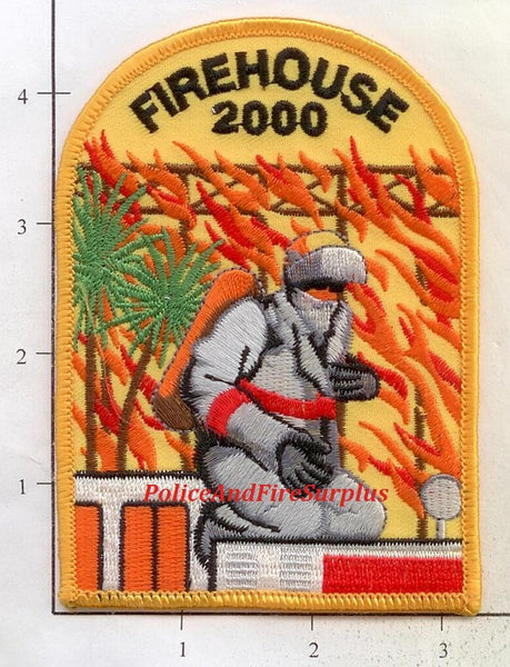 Firehouse Magazine Fire Dept Patch - 2000 - Yellow Border – Police And ...