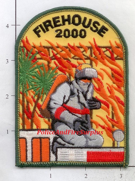 Firehouse Magazine Fire Dept Patch - 2000 - Green Border – Police And ...