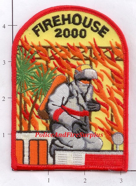 Firehouse Magazine Fire Dept Patch - 2000 - Red Border – Police And ...