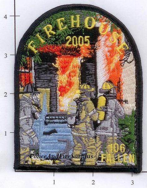 Firehouse Magazine Fire Dept Patch - 2005 – Police And Fire Surplus