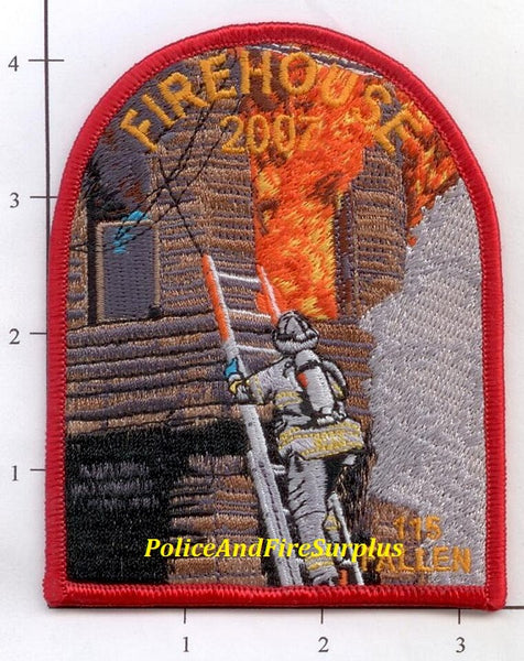 Firehouse Magazine Fire Dept Patch - 2007 – Police And Fire Surplus