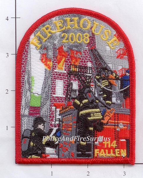 Firehouse Magazine Fire Dept Patch - 2008 – Police And Fire Surplus