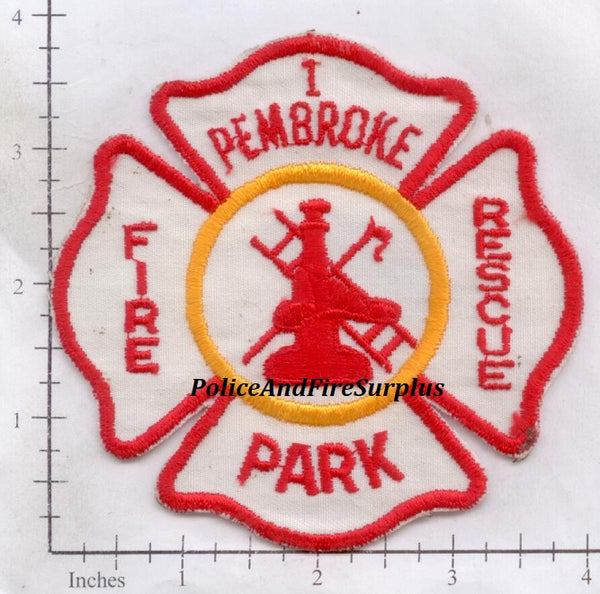 Florida - Pembroke Park Fire Dept Fire Patch – Police And Fire Surplus