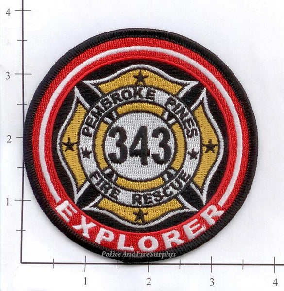 Florida - Pembroke Pines Fire Rescue Explorer 343 Patch – Police And ...