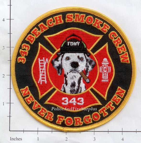 Florida - Pompano Beach 343 Smoke Crew Fire Dept Patch v1 – Police And ...