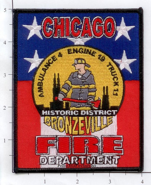 Illinois - Chicago Engine 19 Truck 11 Ambulance 4 Fire Dept Patch v1 ...