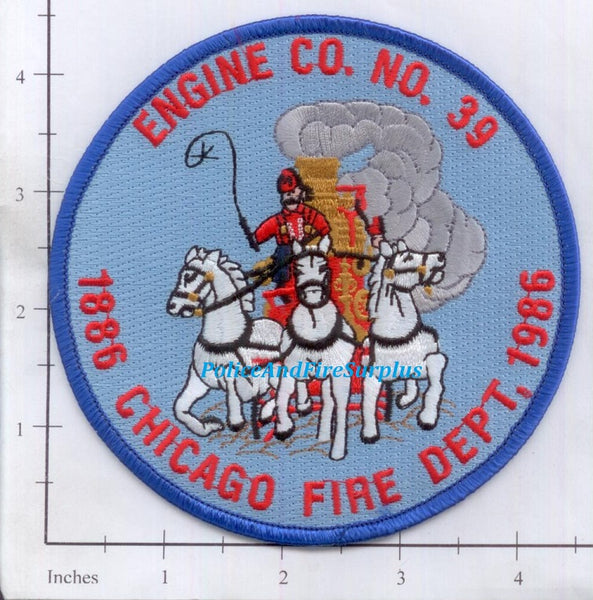 Illinois - Chicago Engine 39 Fire Dept Patch – Police And Fire Surplus