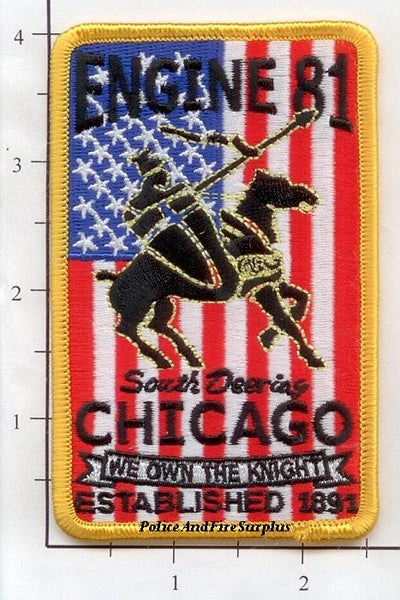 Illinois - Chicago Engine 81 Fire Dept Patch v1 – Police And Fire Surplus