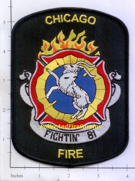 Illinois - Chicago Engine 81 Fire Dept Patch v2 – Police And Fire Surplus