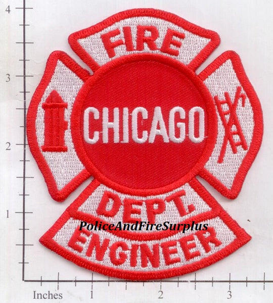 Illinois - Chicago Fire Dept Engineer Patch – Police And Fire Surplus