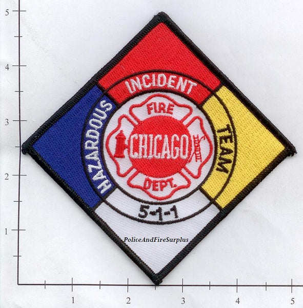 Illinois - Chicago Haz Mat 511 Fire Dept Patch – Police And Fire Surplus