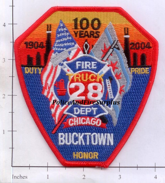 Illinois - Chicago Ladder 28 Fire Dept Patch – Police And Fire Surplus