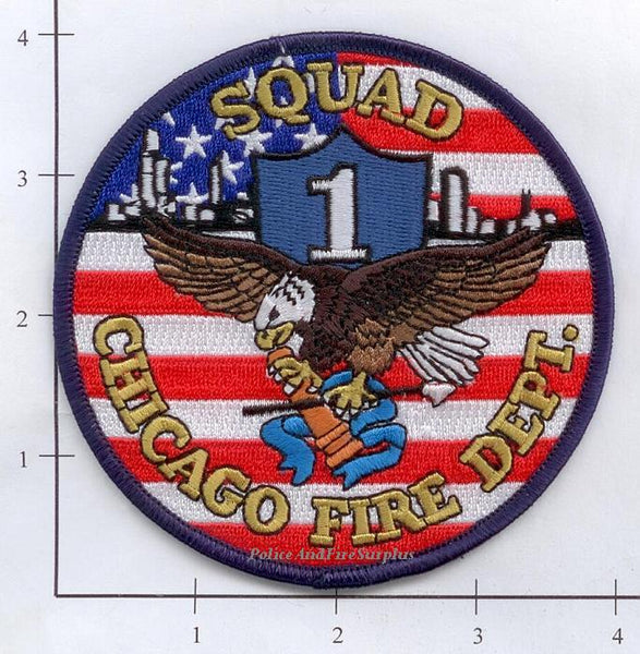 Illinois - Chicago Squad 1 Fire Dept Patch v1 – Police And Fire Surplus