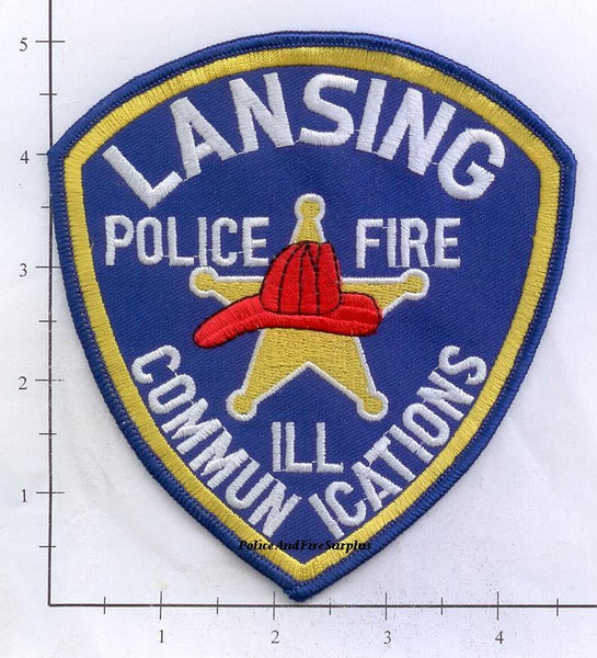 Illinois - Lansing Police Fire Communications Patch – Police And Fire ...