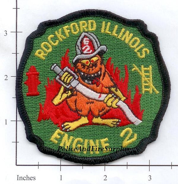 Illinois - Rockford Engine 2 Fire Dept Patch – Police And Fire Surplus