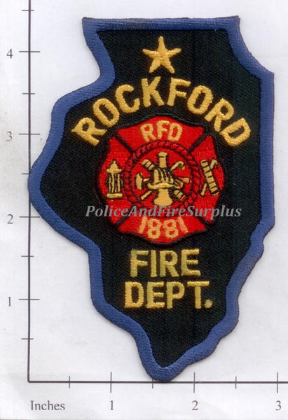 Illinois - Rockford Fire Dept Patch – Police And Fire Surplus
