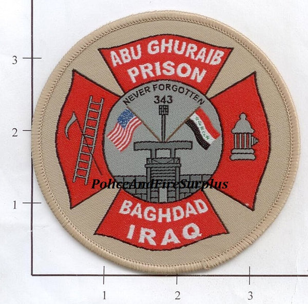 Iraq - Abu Ghraib Prison Fire Dept Patch v2 – Police And Fire Surplus