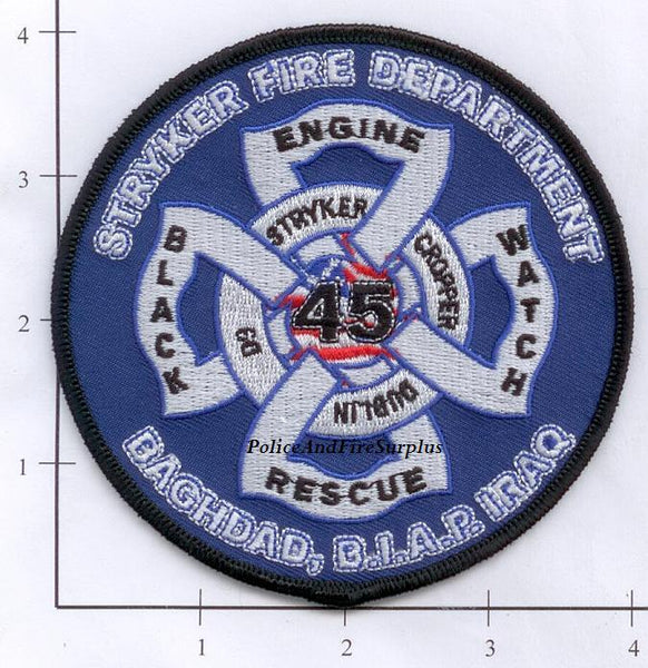Iraq - Stryker Fire Dept Patch v3 – Police And Fire Surplus