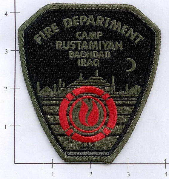 Iraq - Camp Rustamiyah Fire Dept Patch v2 – Police And Fire Surplus