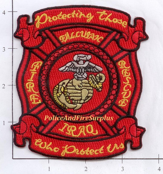 Iraq - Fallujuah Fire Rescue Fire Dept Patch – Police And Fire Surplus
