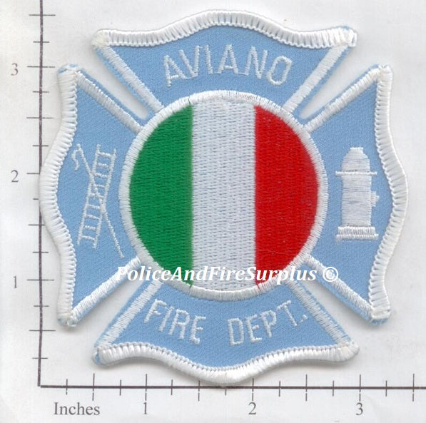 Italy - Aviano Air Force Base Fire Rescue Fire Dept Patch v2 – Police ...