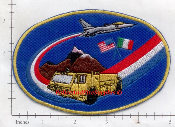 Italy - Aviano Air Force Base Fire Rescue Fire Dept Patch v3 – Police ...