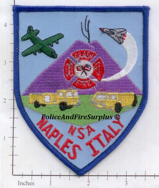 Italy - Naples Naval Support Activity Crash Fire Dept Patch v2 – Police ...