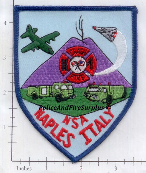 Italy - Naples Naval Support Activity Crash Fire Dept Patch v3 – Police ...