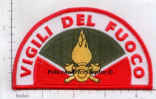 Italy - Vigili Del Fuoco Fire Dept Patch v6 – Police And Fire Surplus