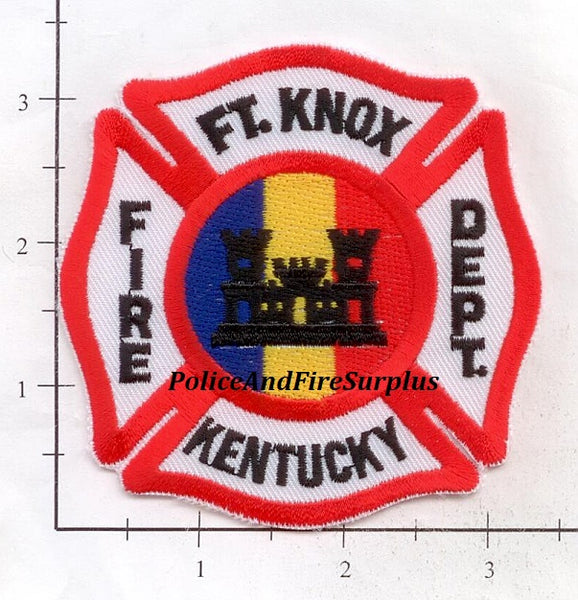 Kentucky - Fort Knox Fire Dept Patch v1 Arched Castle Peaks – Police ...